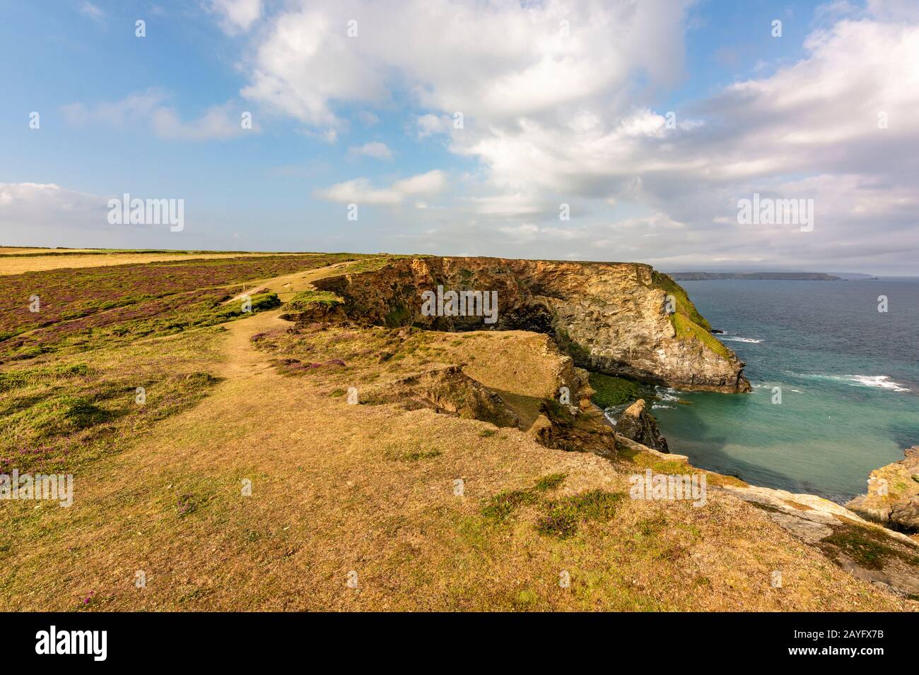 Pathway close to Western Cove below Western Hill - Portreath, north ...