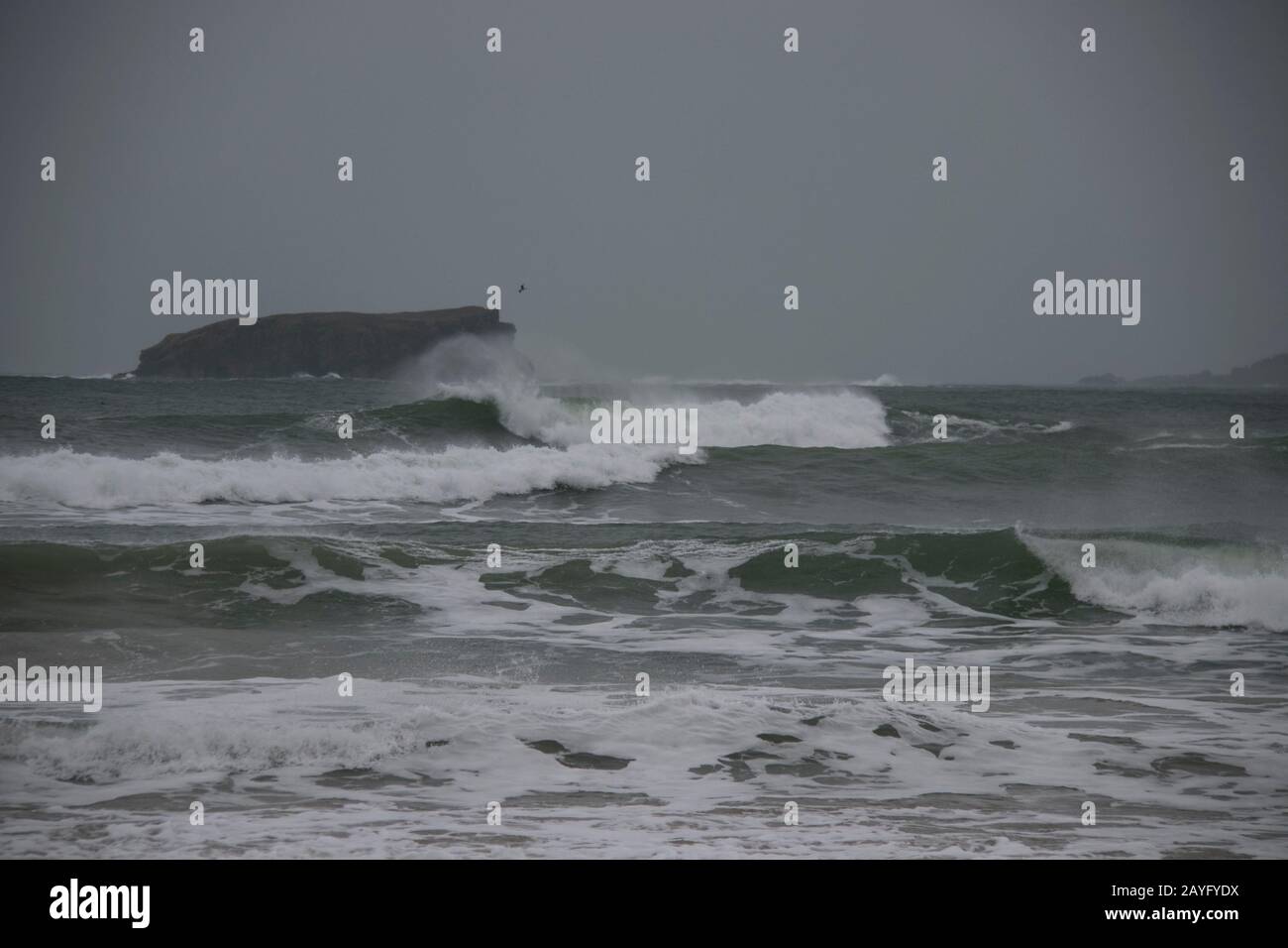 Strom Dennis arrives ar Pollan Strand, County Donegal, Ireland Stock ...