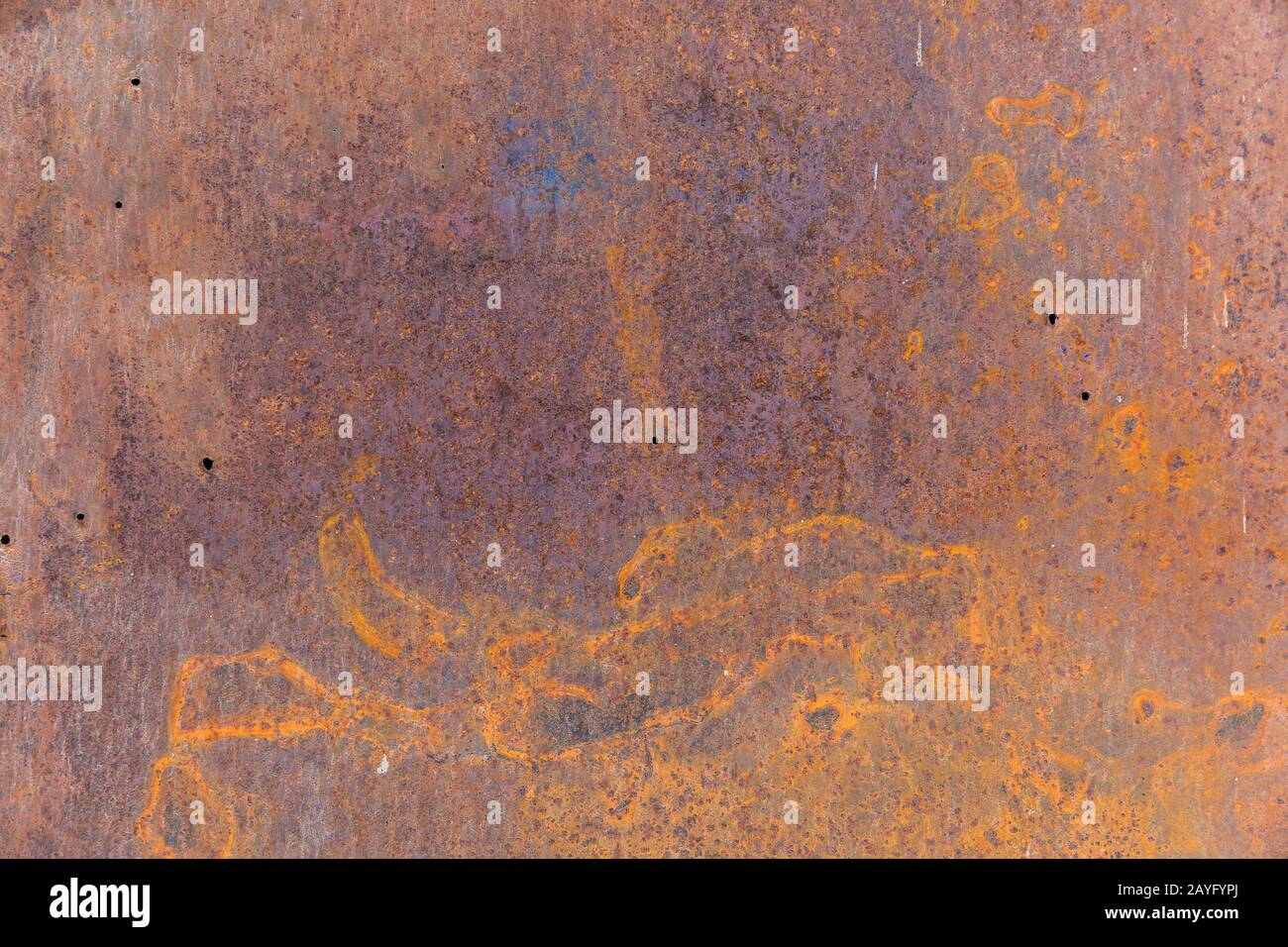 Texture of an old rusty sheet of iron Stock Photo - Alamy