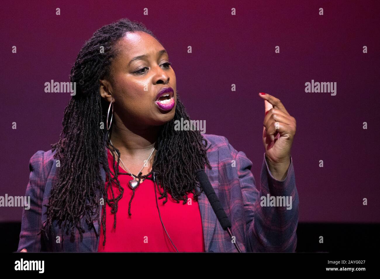 Dawn Butler during the Labour leadership hustings at the SEC centre ...