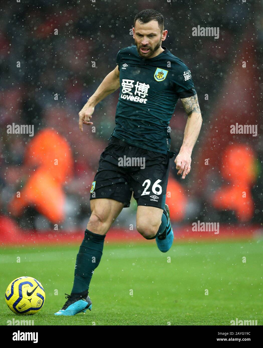 Burnley's Phil Bardsley during the Premier League match at St Mary's ...