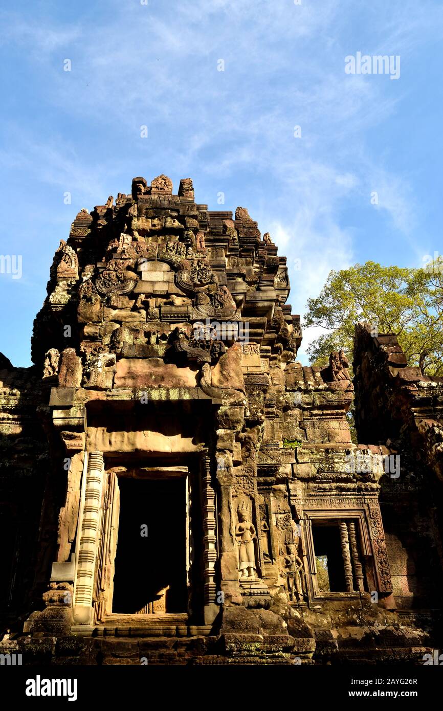 View of a beautiful temple in the Angkor complex Stock Photo - Alamy