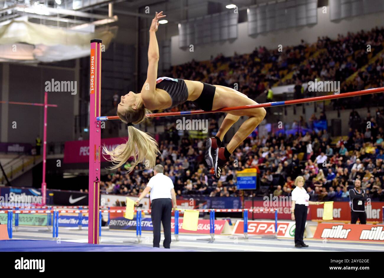 Great Britain’s Bethan Partridge in action in the High Jump during the ...