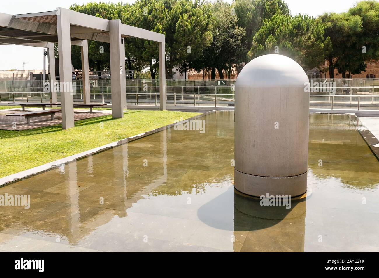 Steel Time capsule for future Stock Photo - Alamy