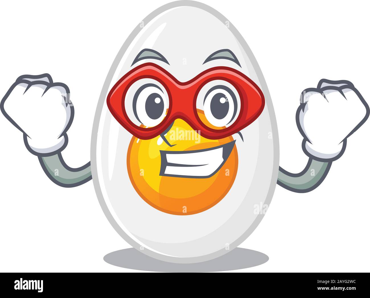 A cartoon concept of boiled egg performed as a Super hero Stock Vector ...