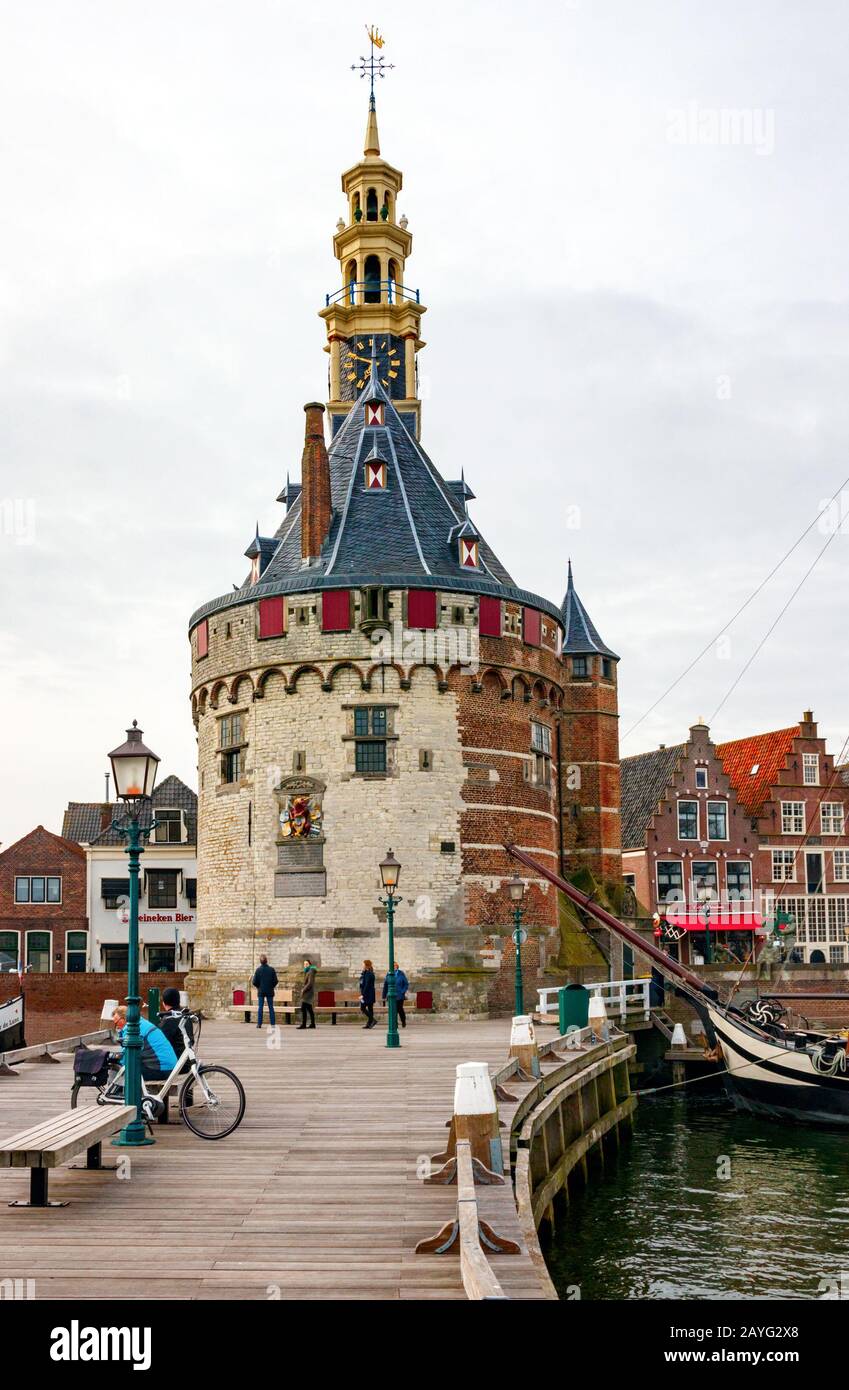 View of the Hoofdtoren (Main Tower), one of Hoorns few remaining ...