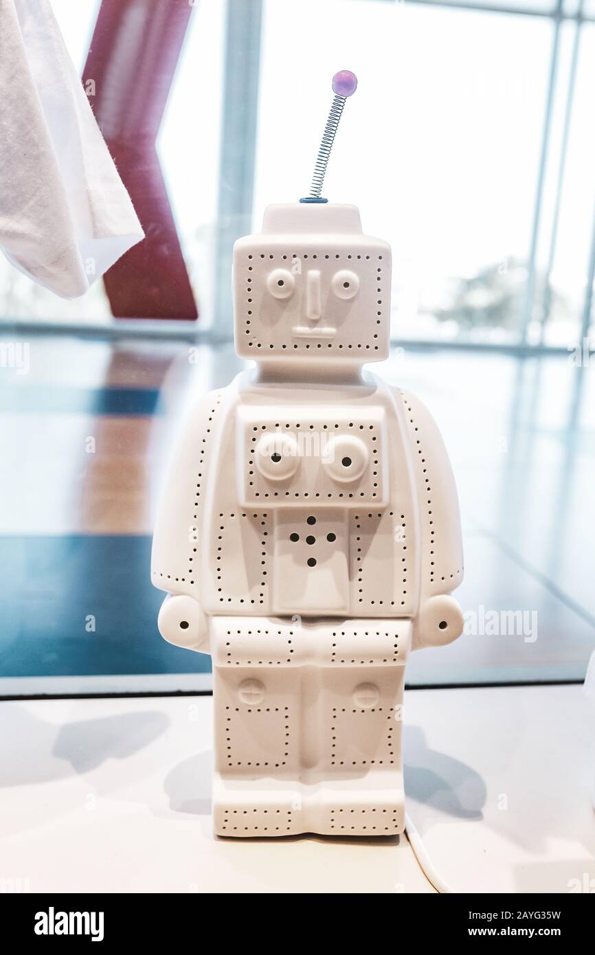 Vintage toy retro robot Stock Photo - Alamy