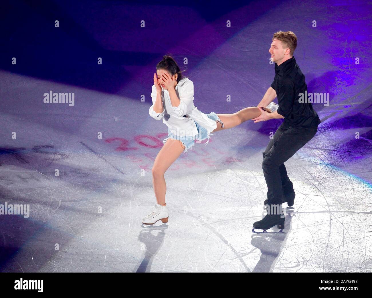 Seoul, South Korea. 9th Feb, 2020. Yura Min and Daniel Eaton (KOR), Feb ...