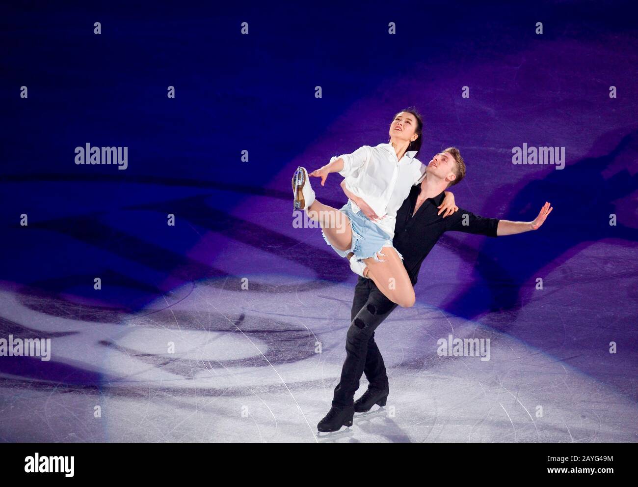 Seoul, South Korea. 9th Feb, 2020. Yura Min and Daniel Eaton (KOR), Feb ...