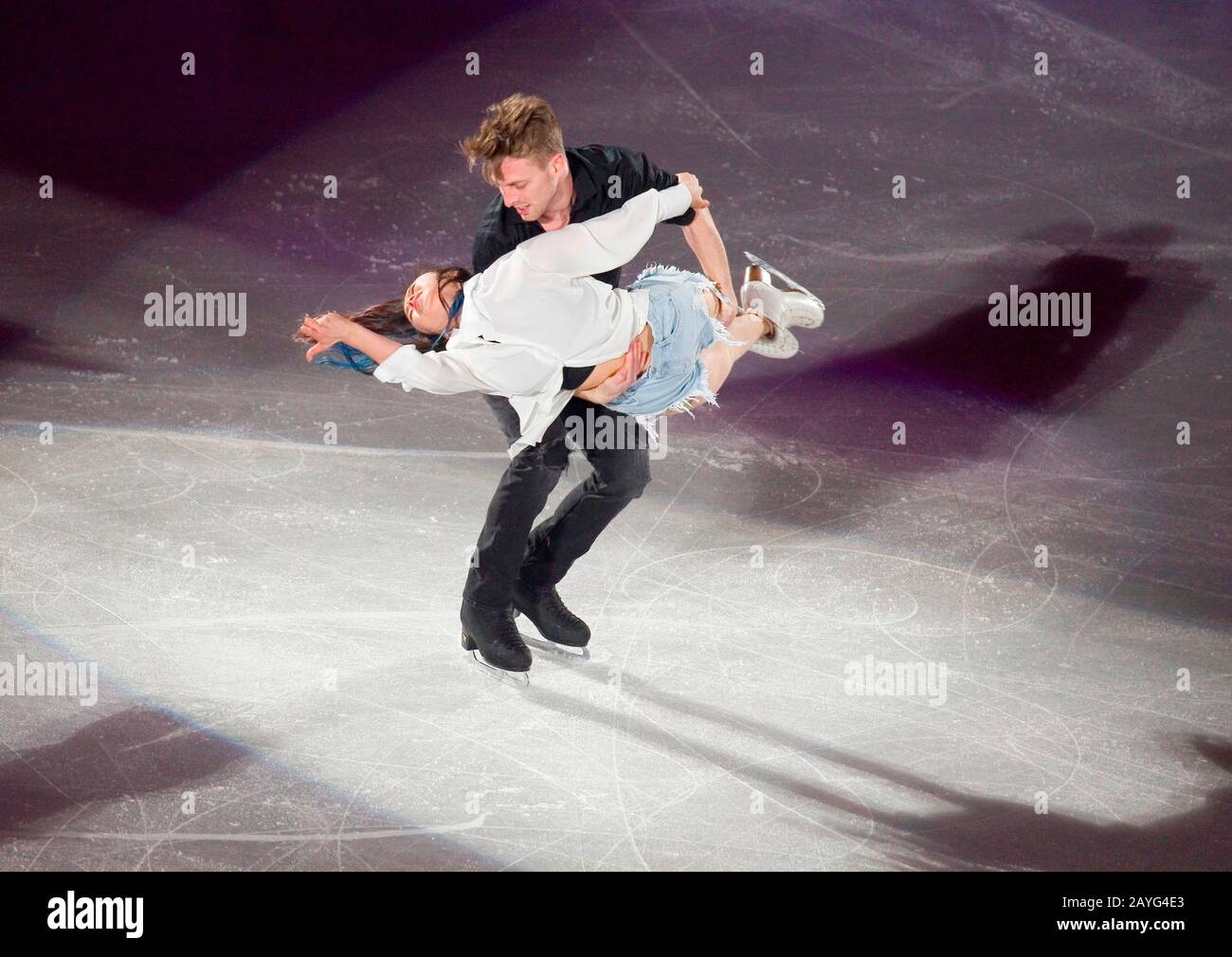 Seoul, South Korea. 9th Feb, 2020. Yura Min and Daniel Eaton (KOR), Feb ...