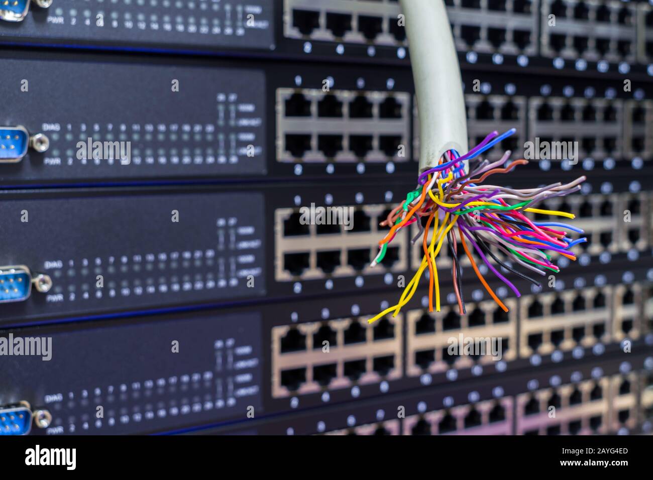 Switch ports hi-res stock photography and images - Alamy