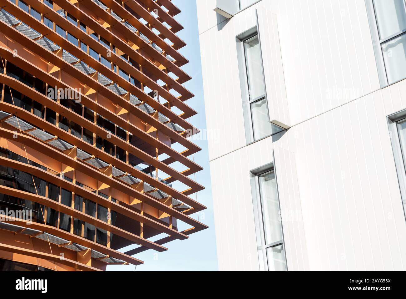 modern steel architecture building Stock Photo - Alamy