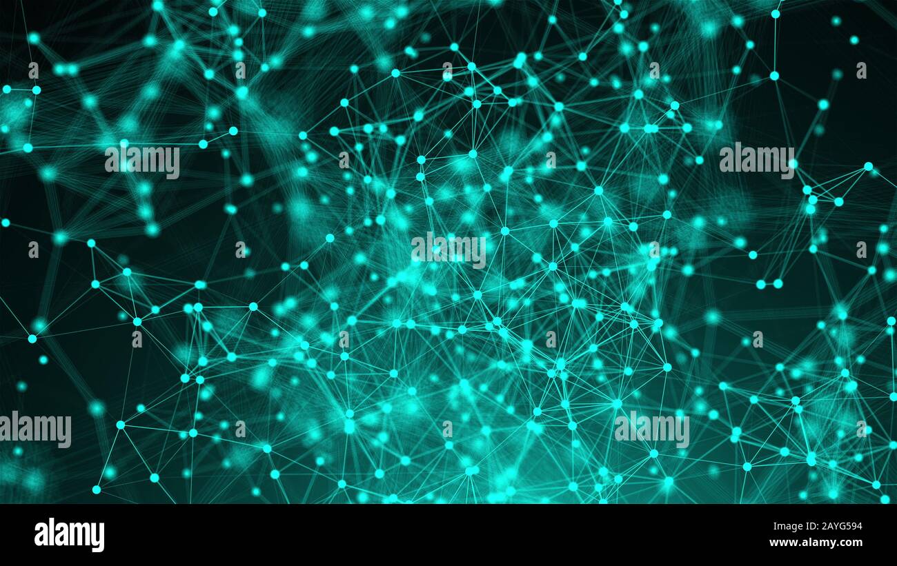 Abstract connection dots. Technology background. Network concept Stock ...