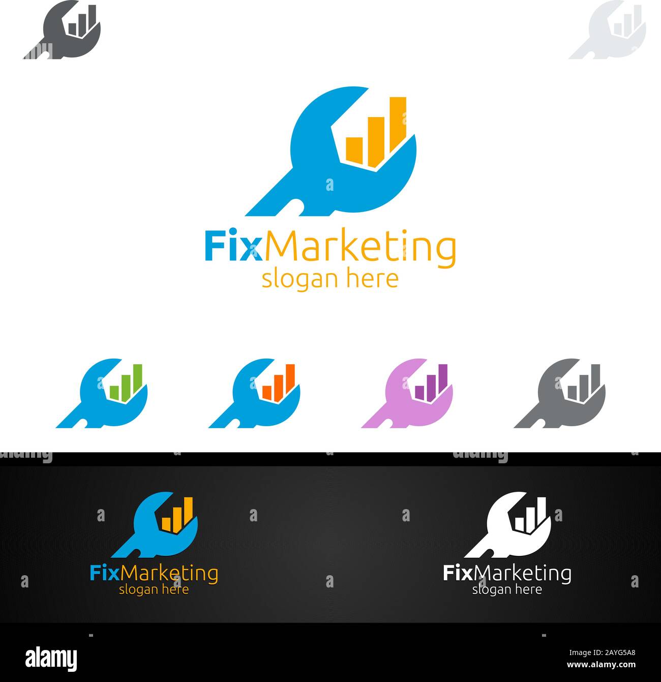 Fix marketing logo hi-res stock photography and images - Alamy