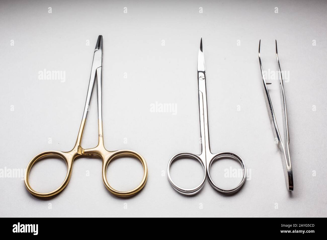 Scalpels on the table Stock Photo - Alamy