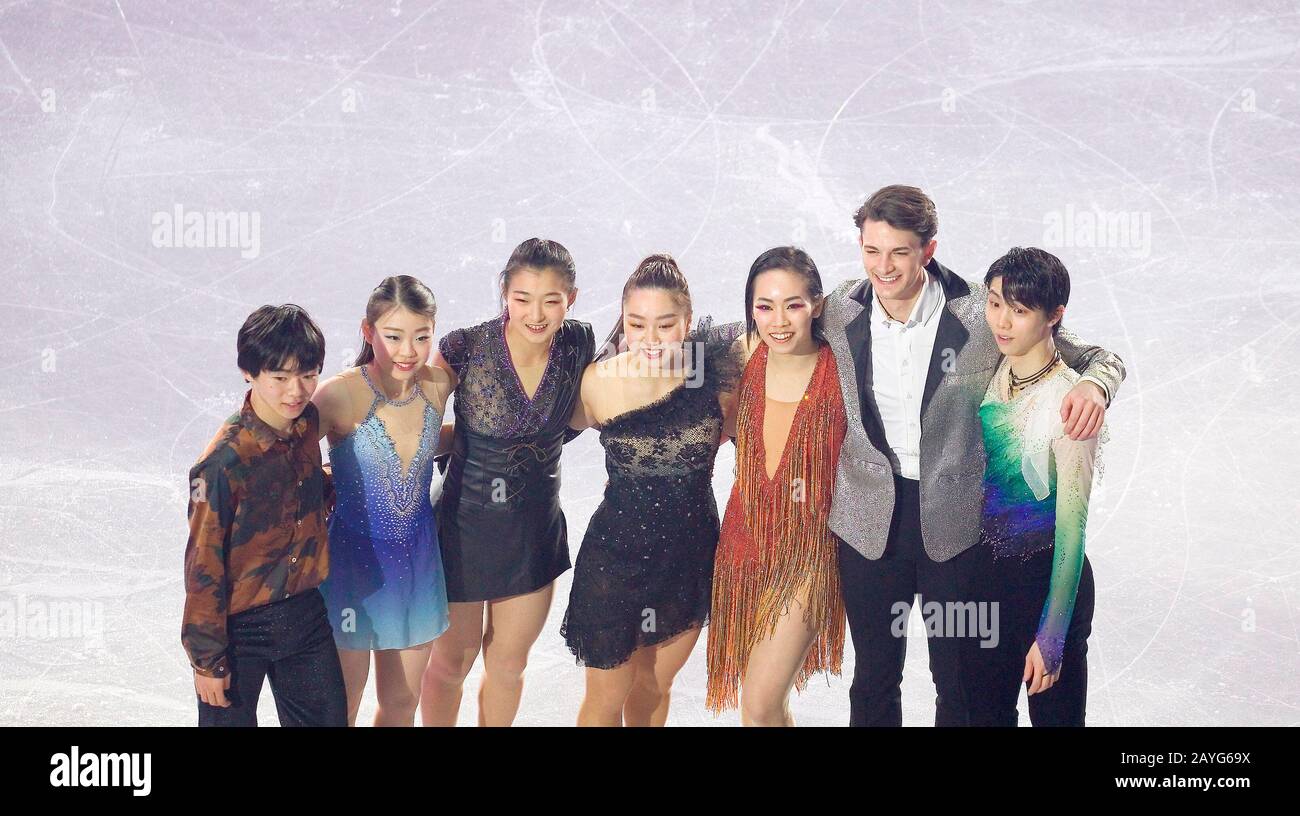 Seoul, South Korea. 9th Feb, 2020. (L-R) Yuma Kagiyama, Rika Kihira ...
