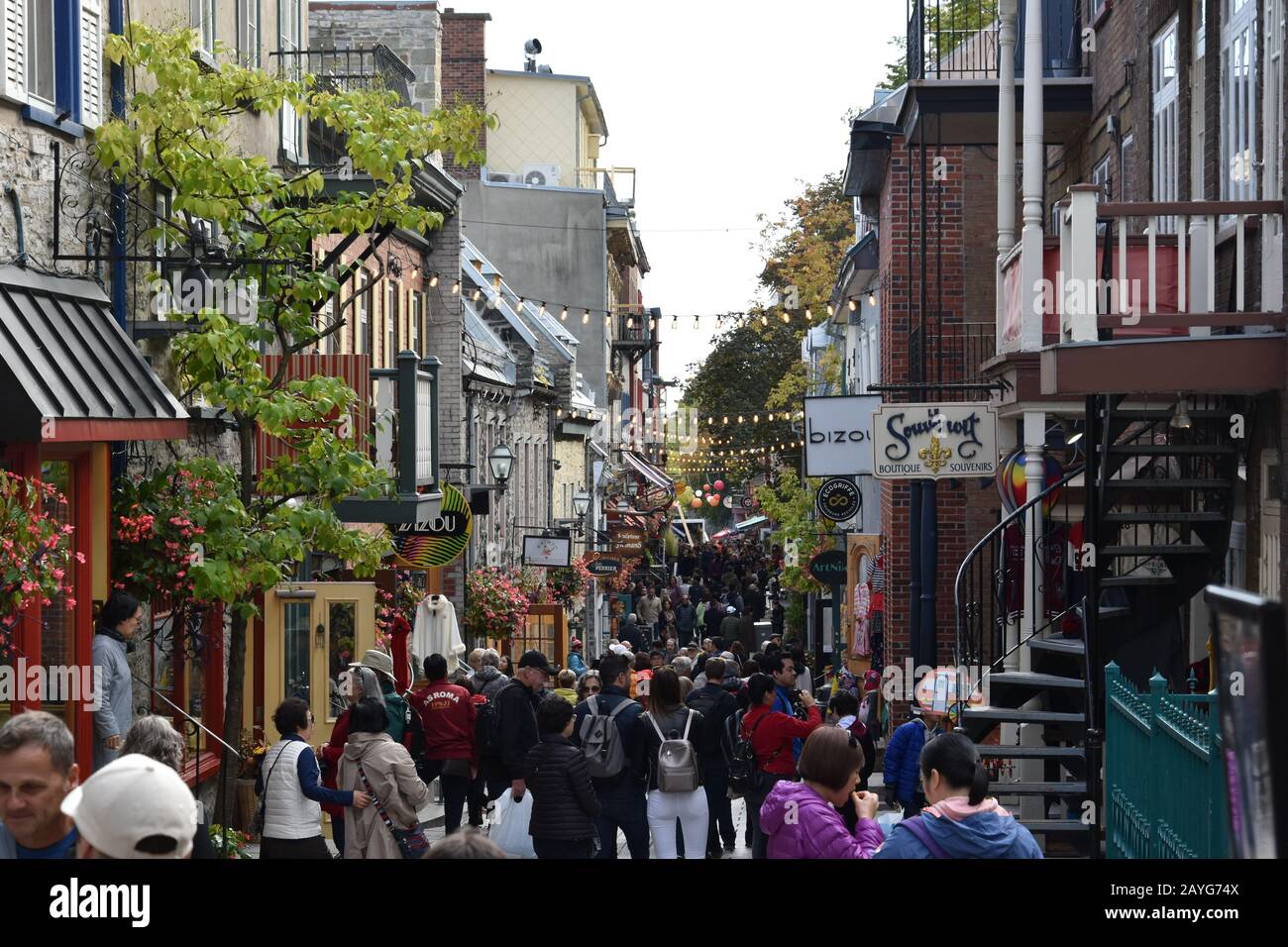 Quartier Petit Champlain, Quebec City, Quebec, Canada Stock Photo - Alamy