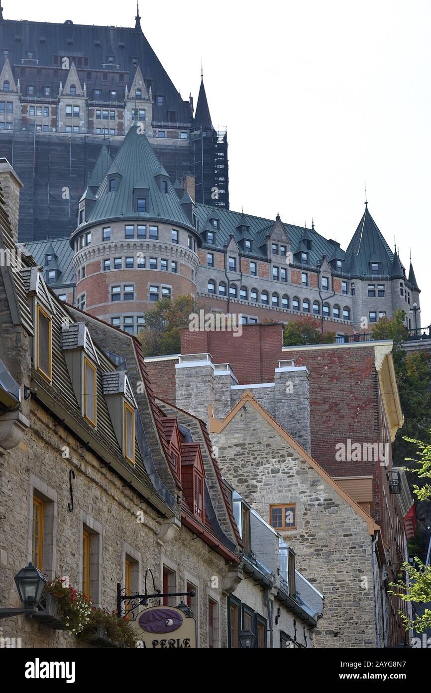 Quartier Petit Champlain, Quebec City, Quebec, Canada Stock Photo - Alamy