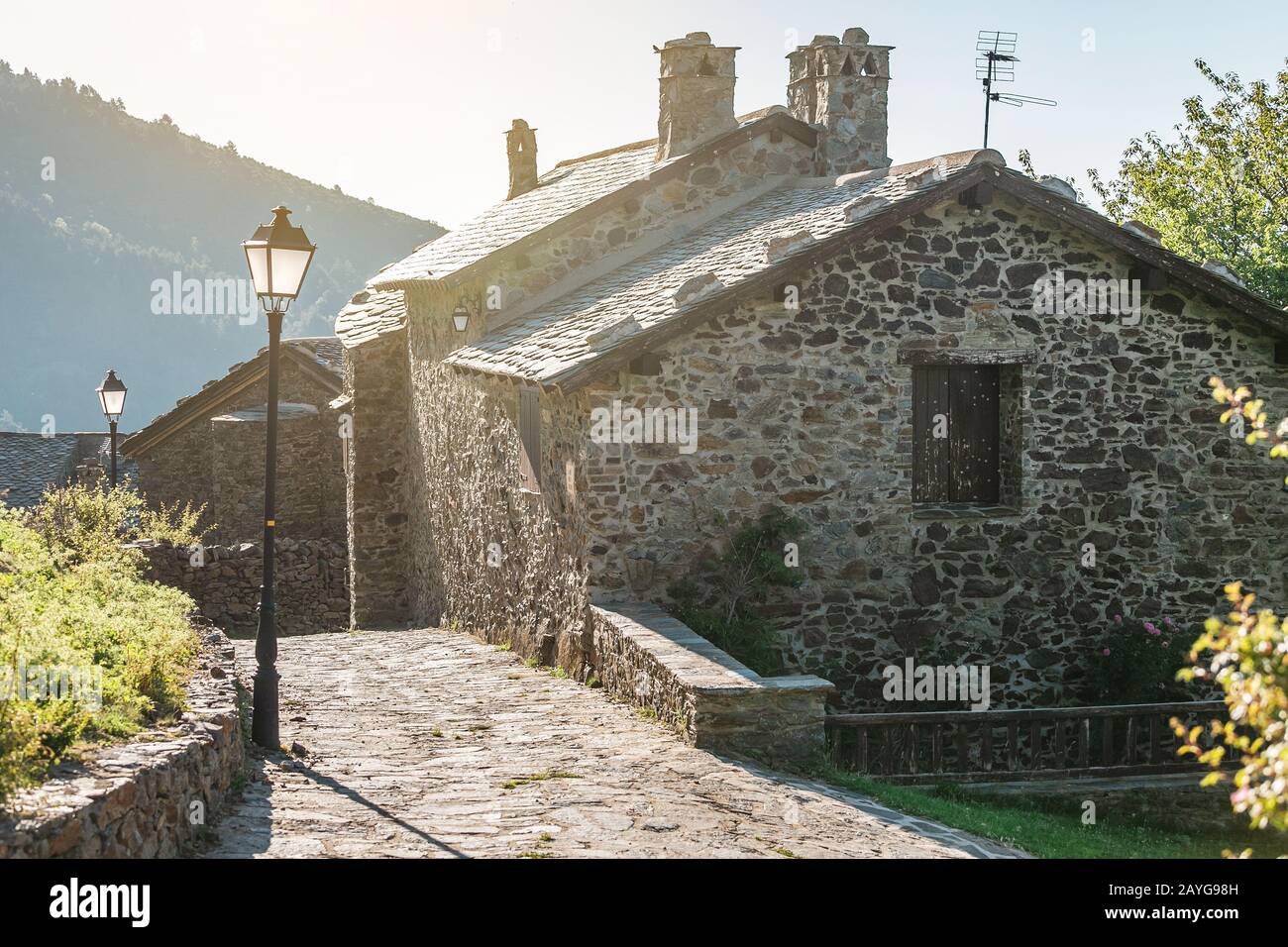 Pyrenees spain village monument hi-res stock photography and images - Alamy