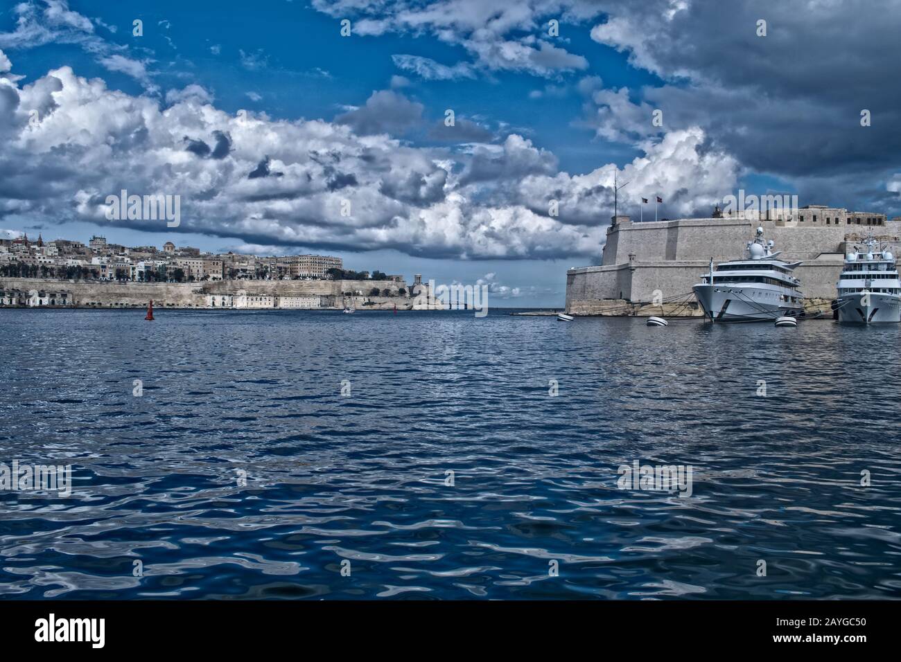 The Largest Harbor in Malta Stock Photo - Alamy