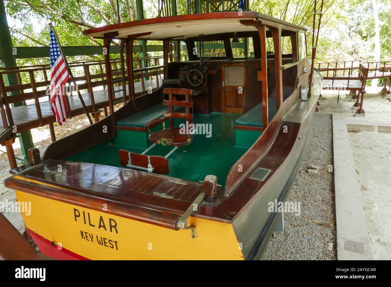 The Pilar is a motor yacht, launched in 1934, having belonged to Ernest ...
