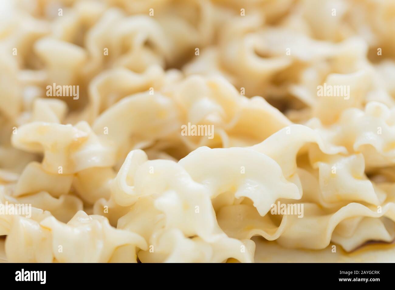 chinese style wide noodles pasta close up view Stock Photo - Alamy