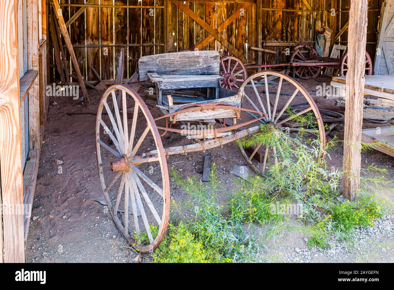 Pioneer Living History Museum: Carriage House Buggy Stock Photo - Alamy