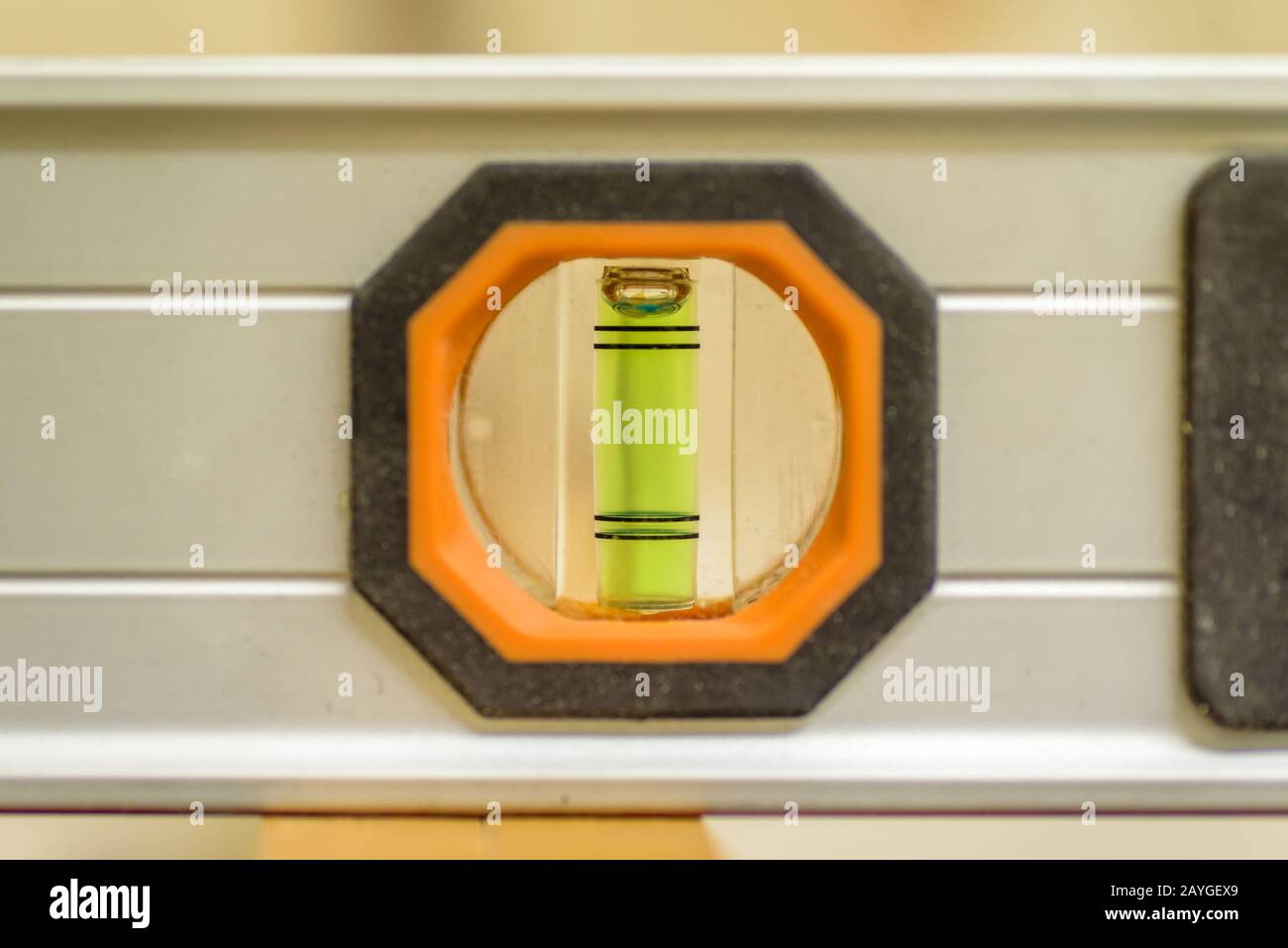 level bubble on construction site in england uk Stock Photo - Alamy