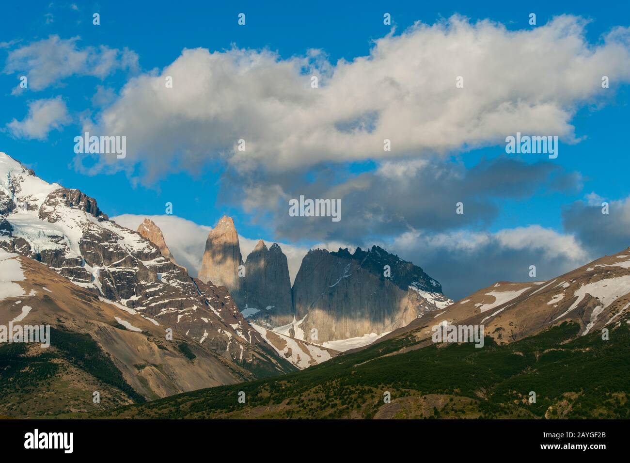 Towers of torres del paine hi-res stock photography and images - Alamy