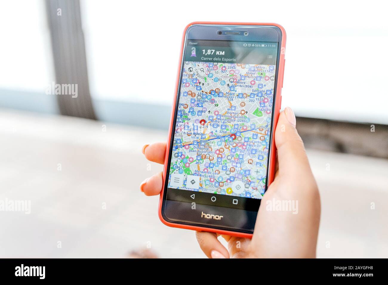 Using maps.me hi-res stock photography and images - Alamy