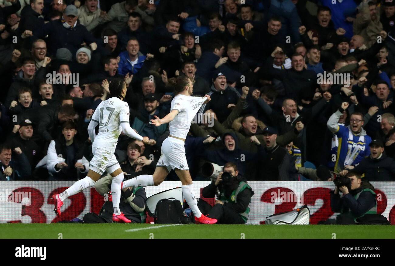 Leeds uniteds luke ayling celebrates scoring hi-res stock photography ...