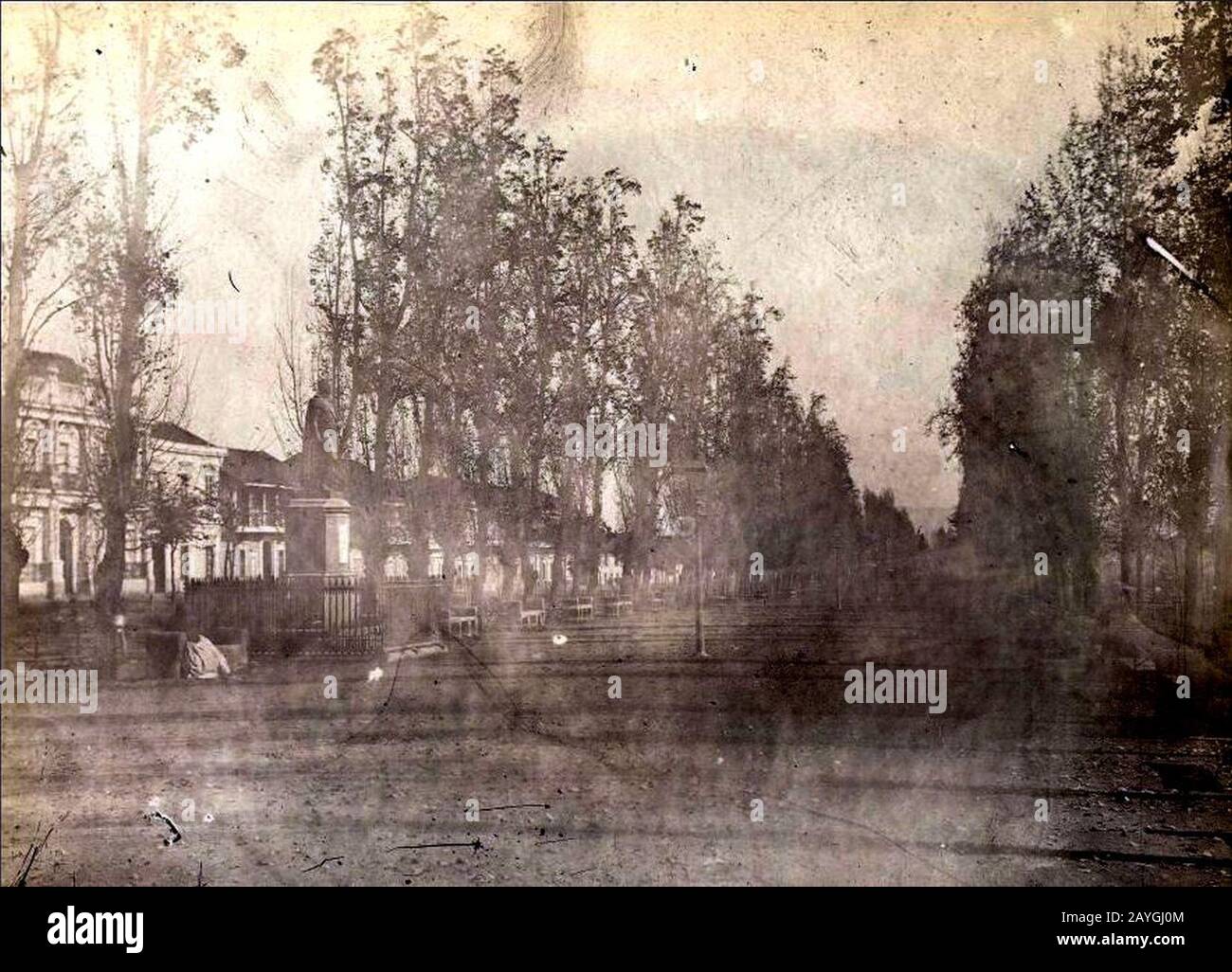 Estatua de Ramón Freire 1864 Stock Photo - Alamy