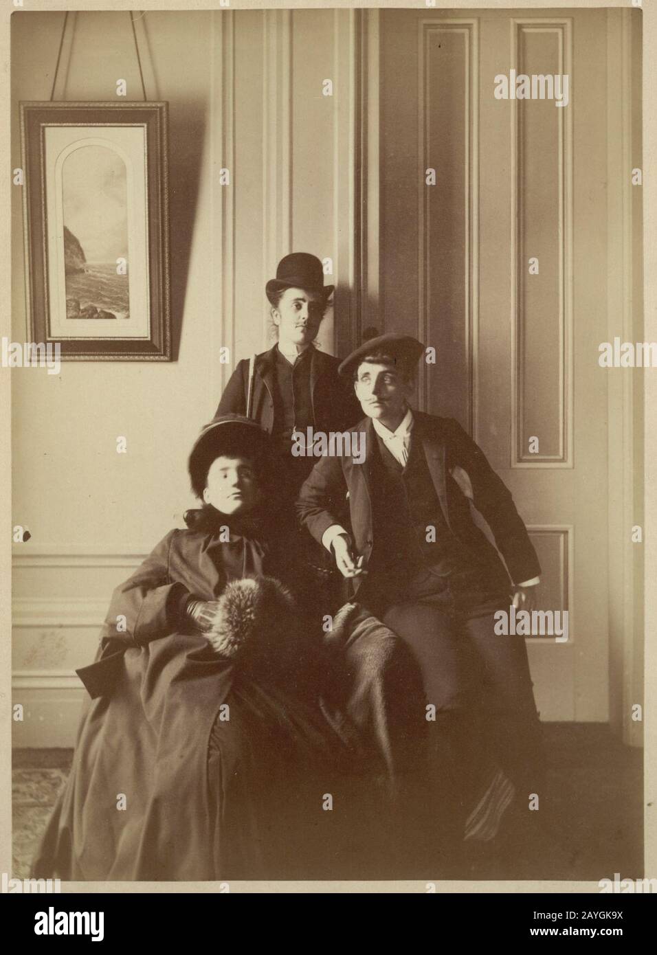 Frances benjamin johnston full length self portrait hi-res stock ...