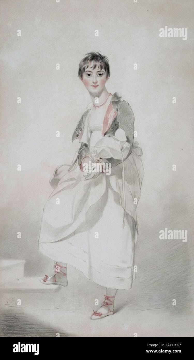 Frances Hamilton (1795-1860), by Thomas Lawrence Stock Photo - Alamy