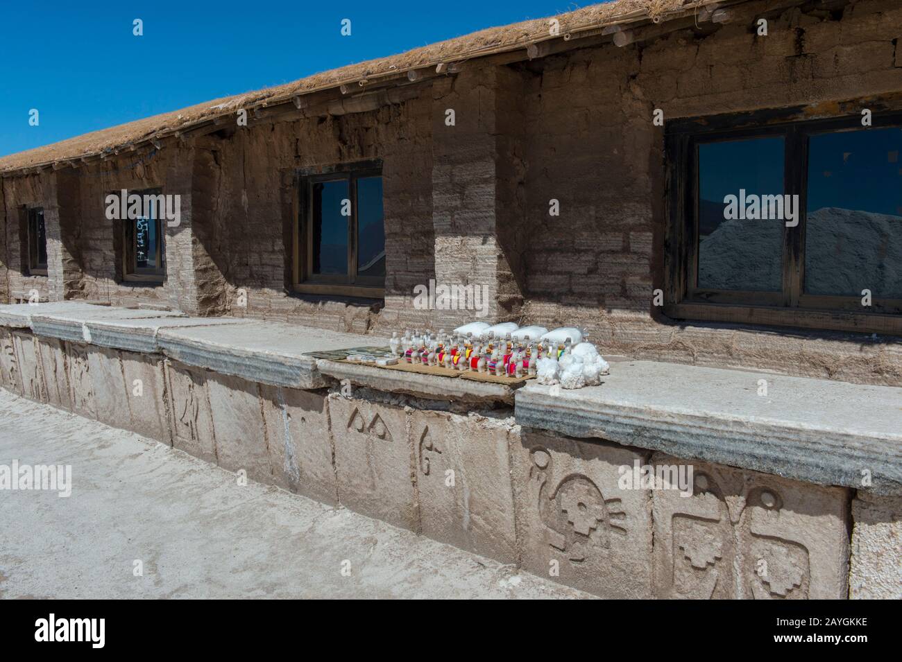 House built out of salt rocks at Salinas Grandes a salt pan in the ...