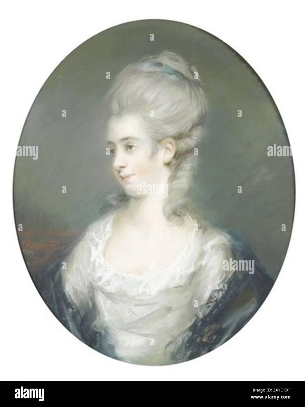 Frances Reynolds portrait of Theophila Palmer Gwatkin Stock Photo - Alamy