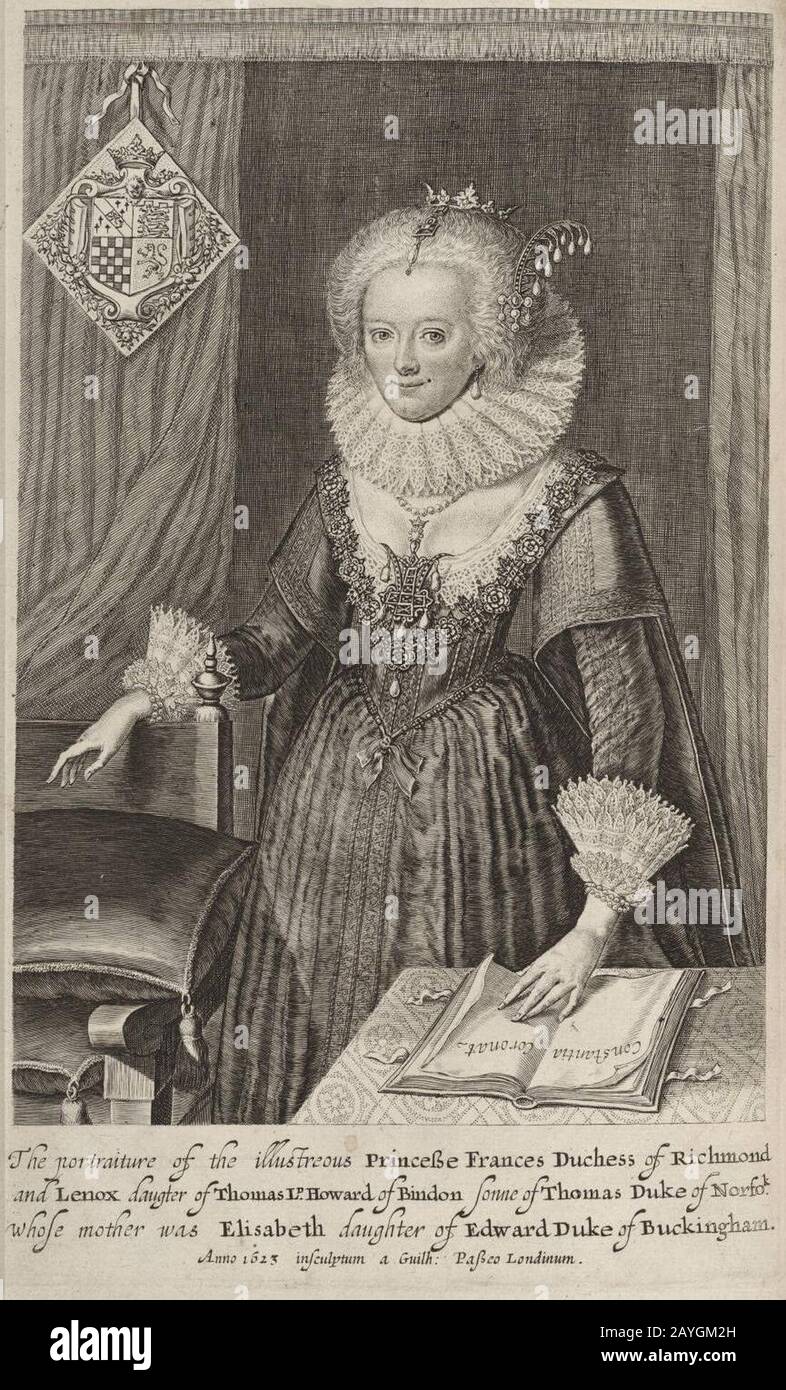 Frances, Duchess of Richmond and Lennox Stock Photo - Alamy