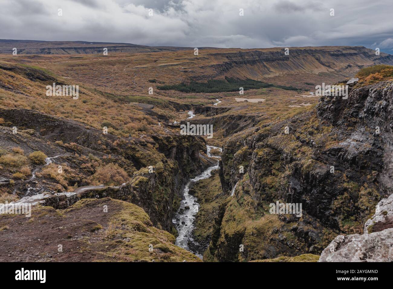 Glymur Waterfall in Iceland Stock Photo - Alamy