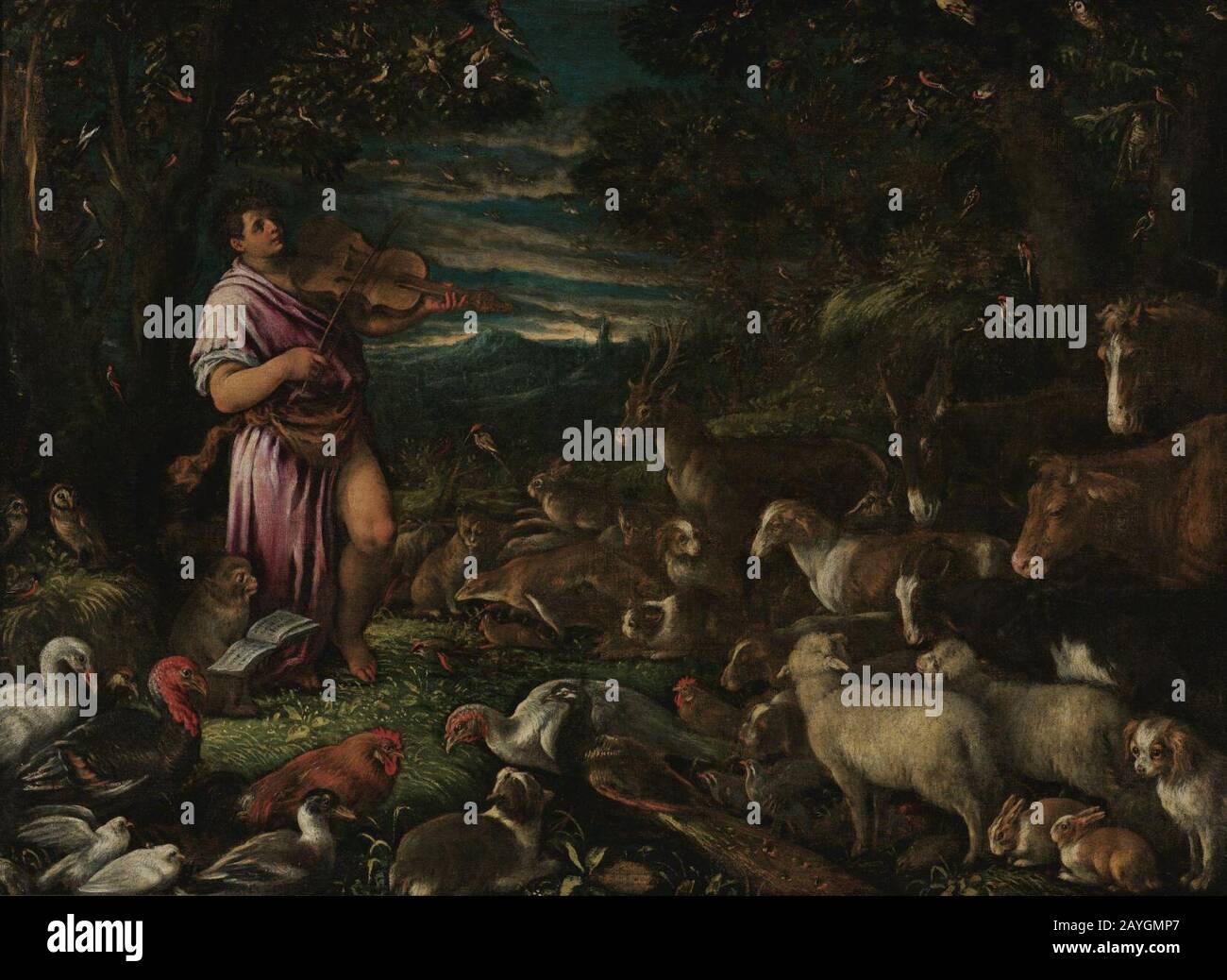 Francesco Bassano the Younger - Orpheus Charming the Animals - N08321 ...