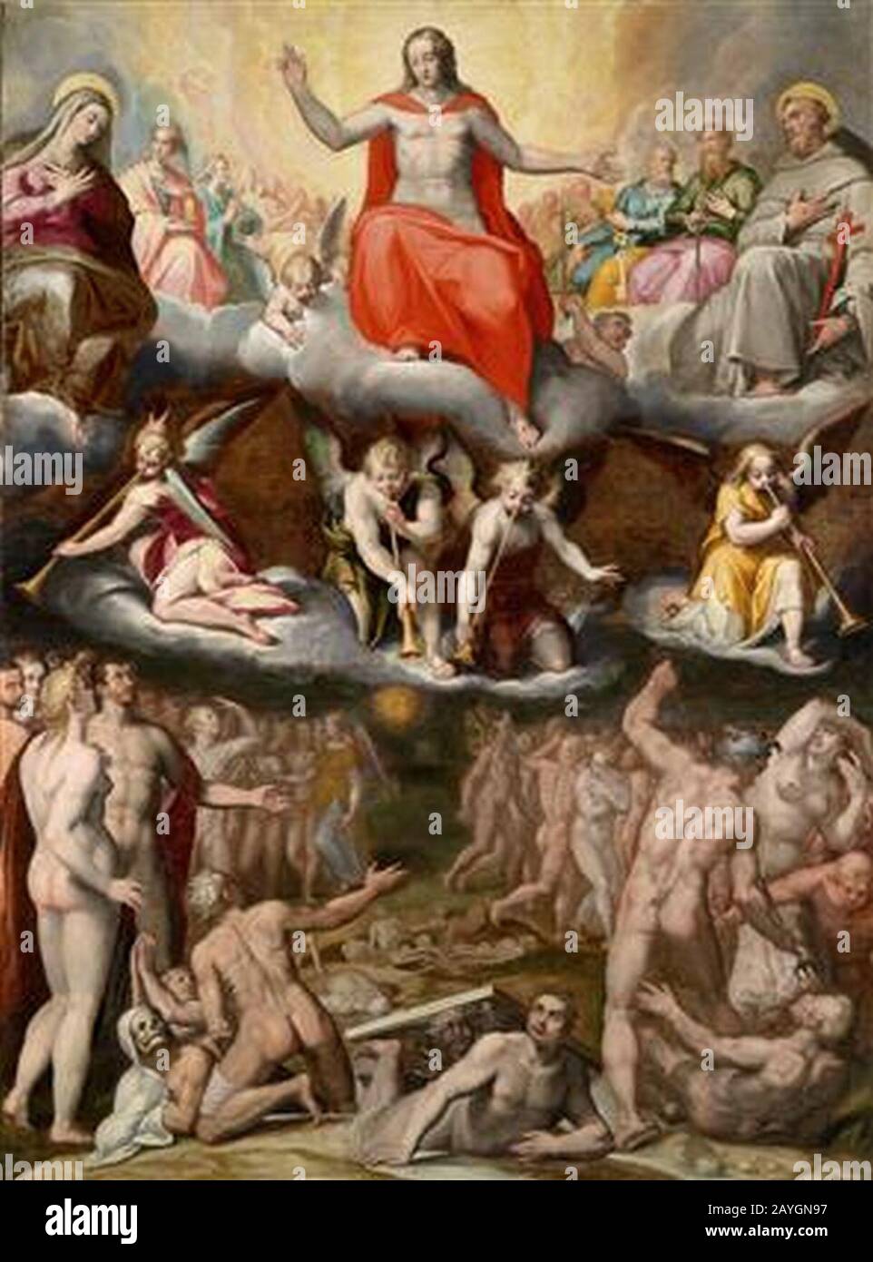 Francesco da Castello - The last judgement Stock Photo - Alamy