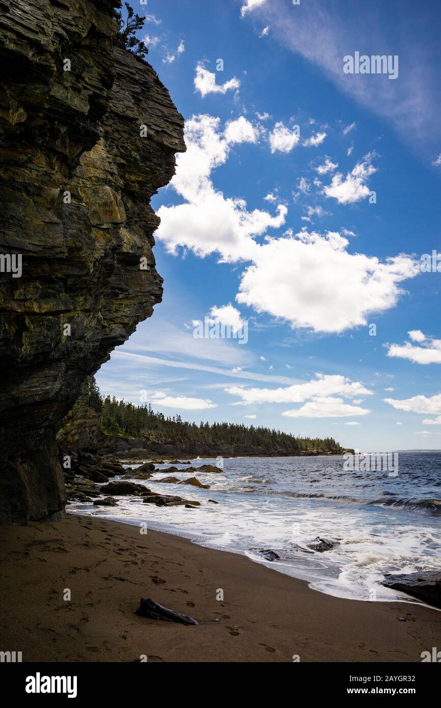 The "hidden beach" on the Gaff Point hike near Hirtles Beach on the ...