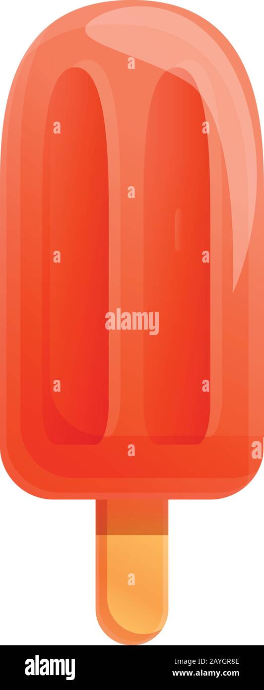 Popsicle icon. Cartoon of popsicle vector icon for web design isolated ...