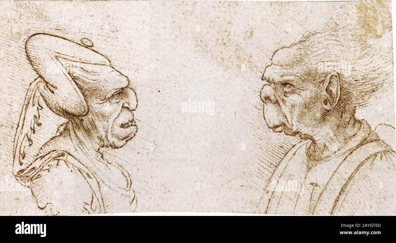 Two grotesque heads hi-res stock photography and images - Alamy