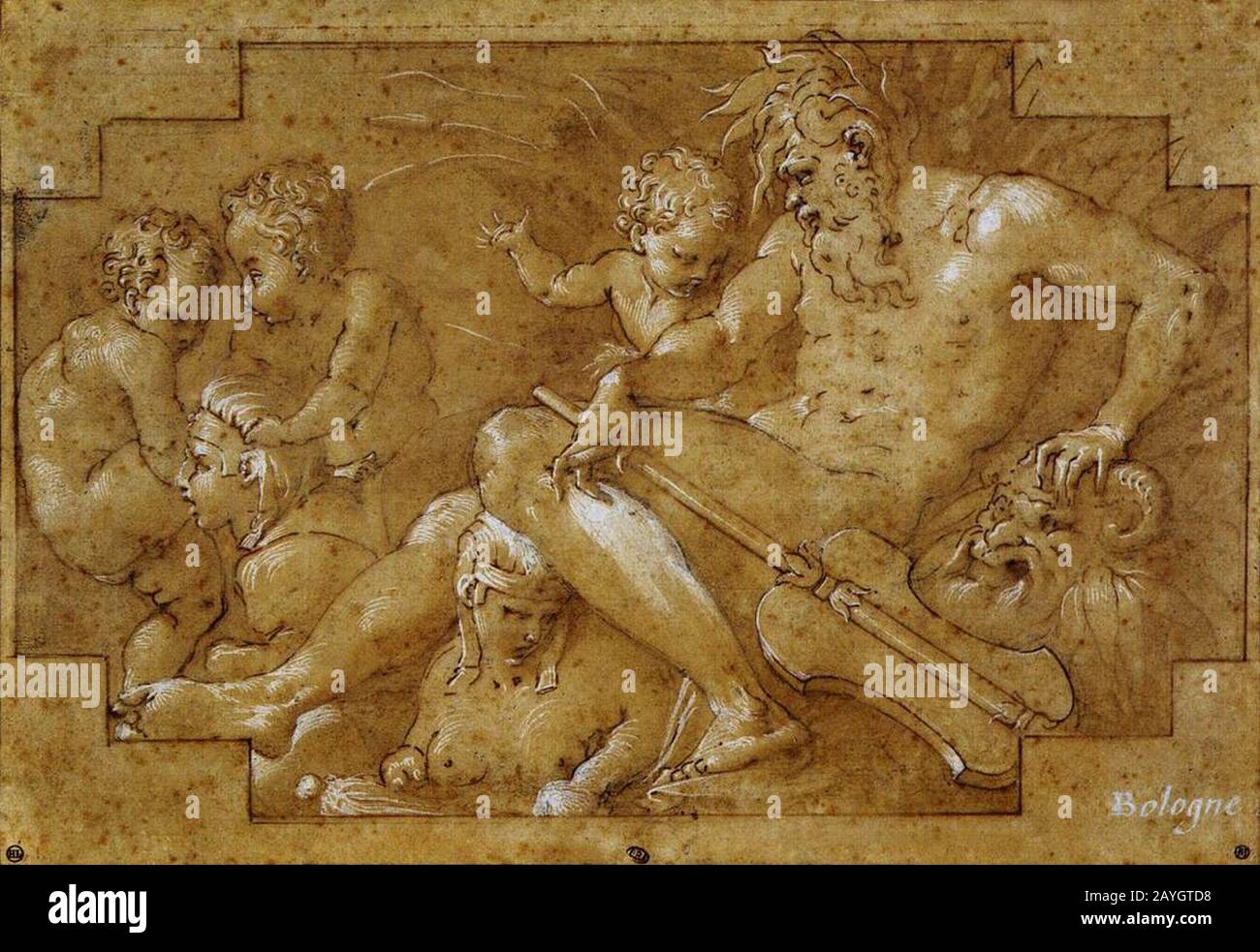 Francesco Primaticcio - The Nile Stock Photo - Alamy