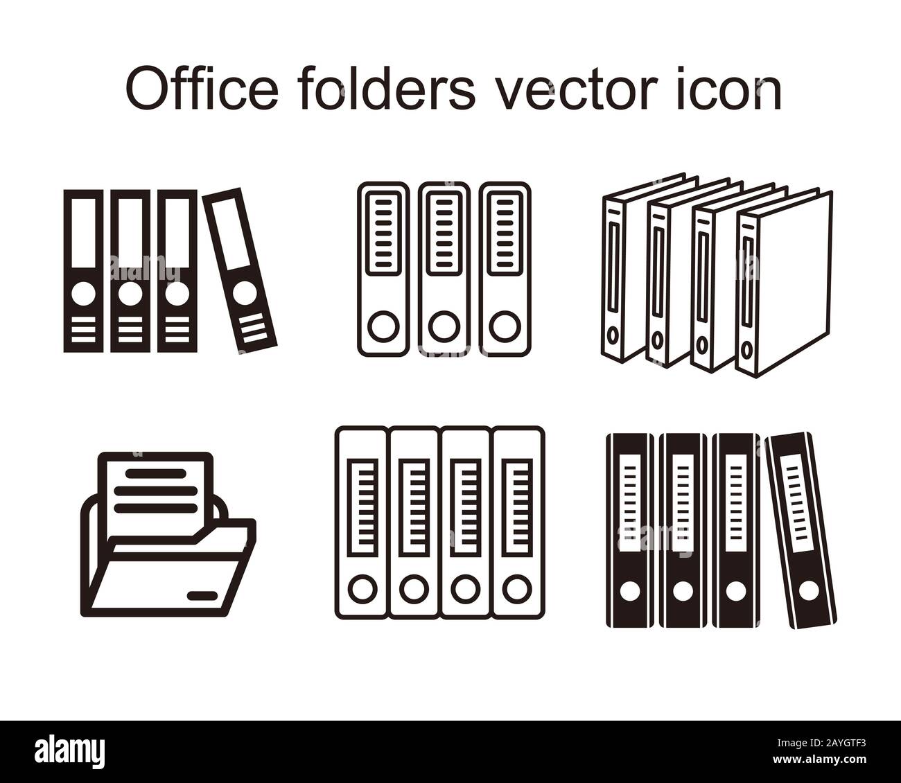 Folder icon vector hi-res stock photography and images - Alamy