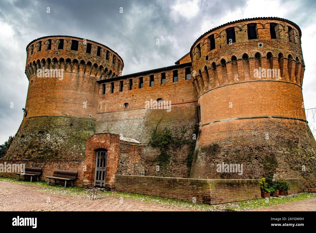 The castle of Dozza, (Bologna), in Italy Stock Photo - Alamy