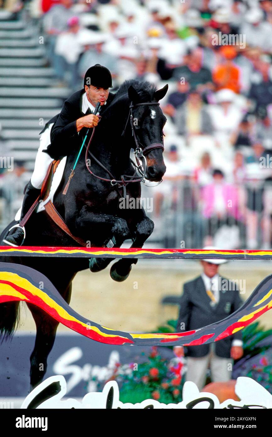 Olympic Games, Sydney 2000, Peter Breakwell (NZL) riding Leonson Stock ...