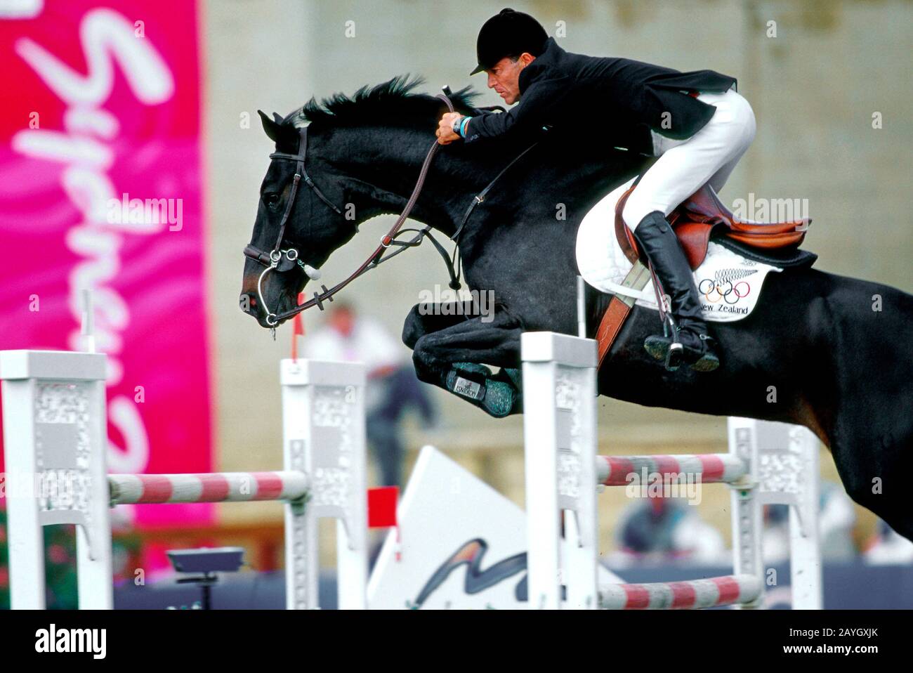 Olympic Games, Sydney 2000, Peter Breakwell (NZL) riding Leonson Stock ...