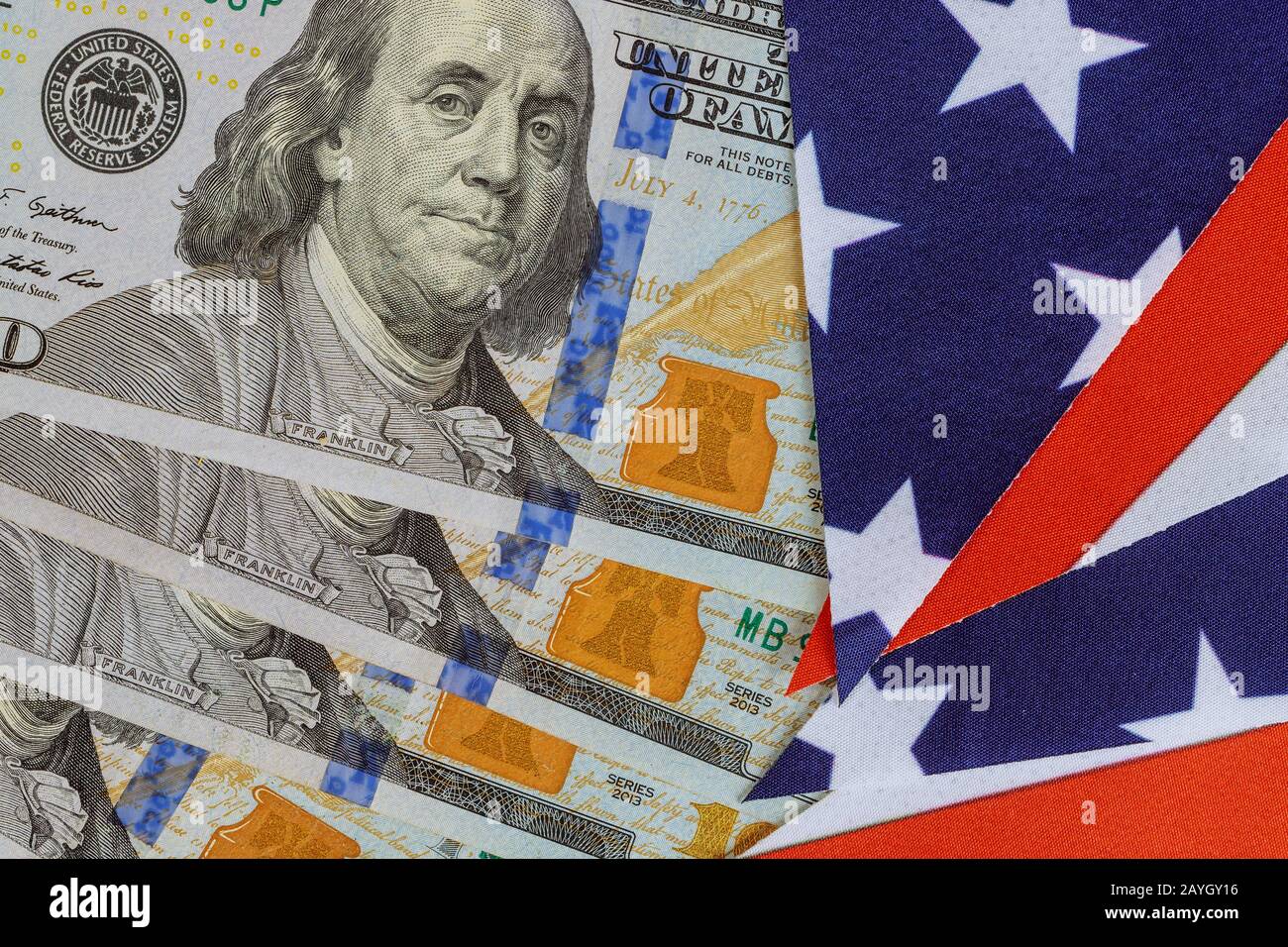 American flag on dollar sign hi-res stock photography and images - Alamy
