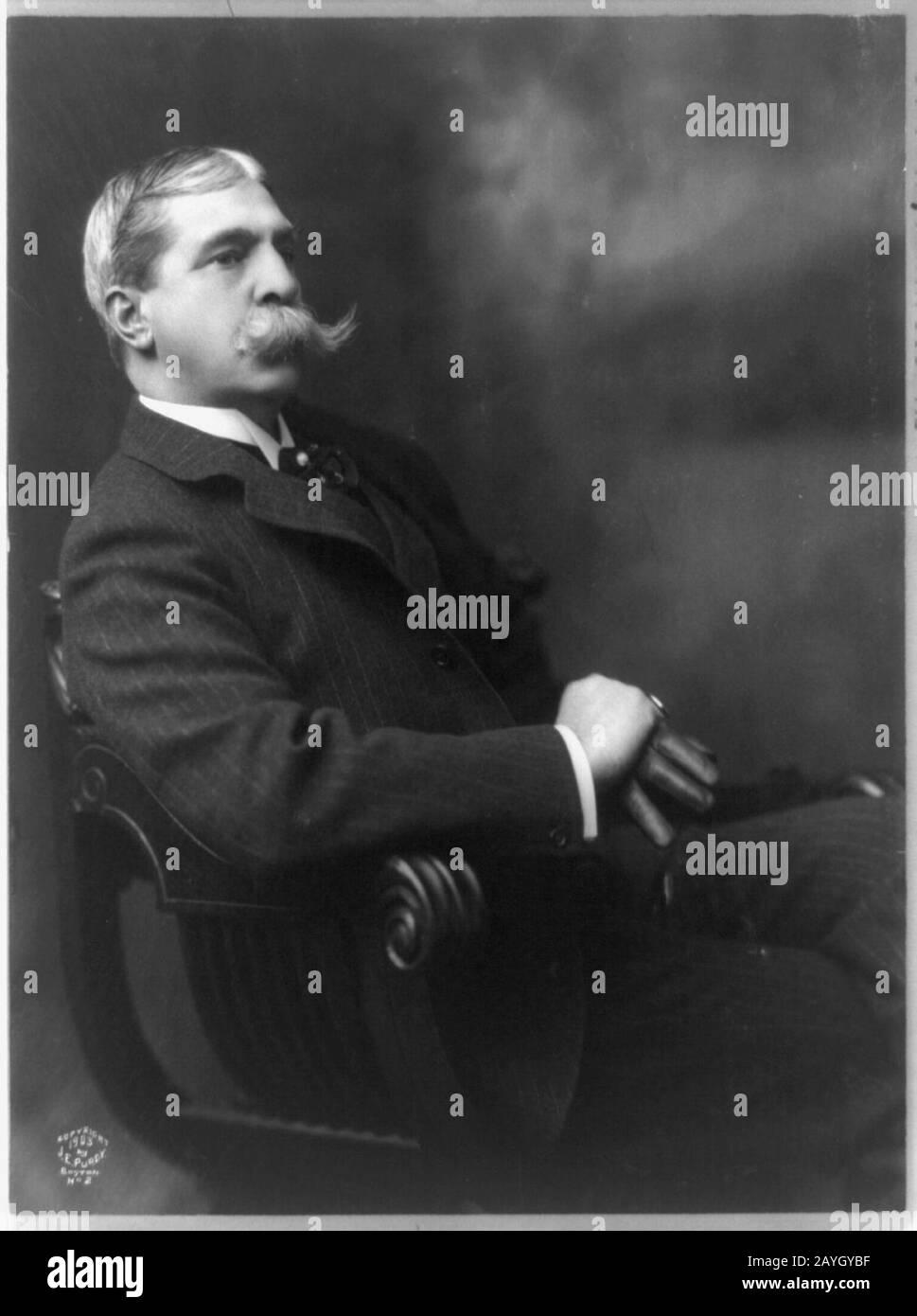 Francis Hopkinson Smith, three-quarter length portrait, seated, facing ...
